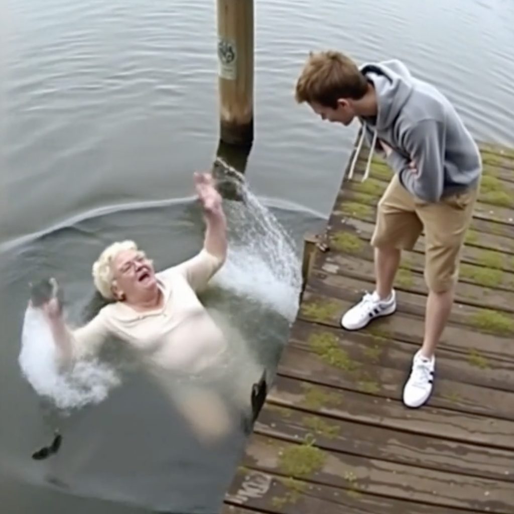 My grandson pushed me into the lake. For two minutes, I fought for my ...